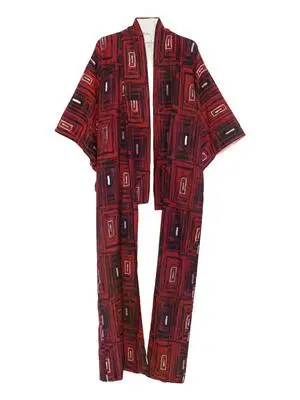 A.N.G.E.L.O. VINTAGE CULT 1990s Geometric Print Kimono - Red