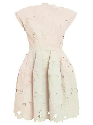 Erdem Short Sleeve Mini Dress With Cut-out Detailing - Pink