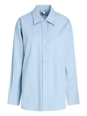 VINCE Vince Cotton-Twill Shirt With Classic Collar And Buttoned Cuffs