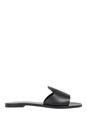 Bally Positano Leather Slides - Black