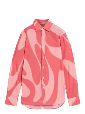 TOM FORD Printed Cotton And Lyocellblend Shirt - Fuchsia