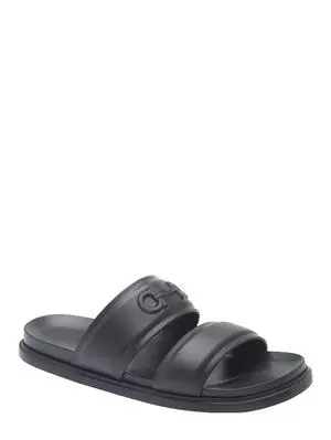FERRAGAMO Gancini Slide Sandals - Nero/morsetto Nero
