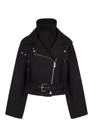 Alaïa Layered Biker Jacket - Clear
