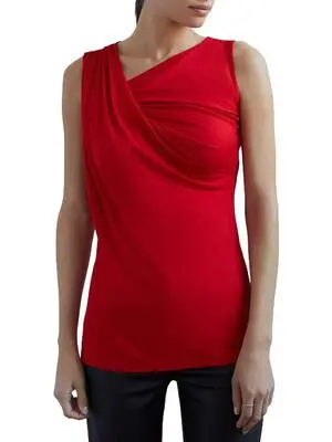 MARCELLA Brooklyn Twisted Sleeveless Top - Red