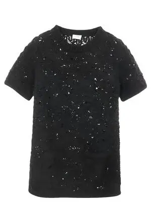 Celine Crew Neck Mini Dress - Black