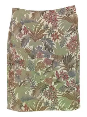 Giorgio Armani Floral-print Midi Skirt - Neutrals
