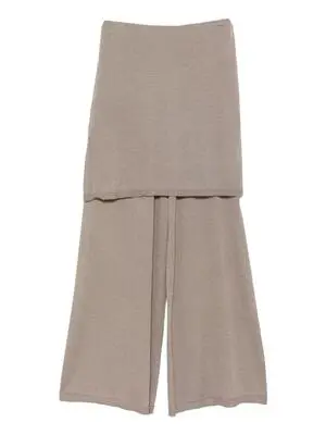 VIKTORIA CHAN Cilla Flap-knit Trousers - Neutrals