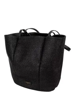 GIANNI CHIARINI Woven Tote Bag - Black