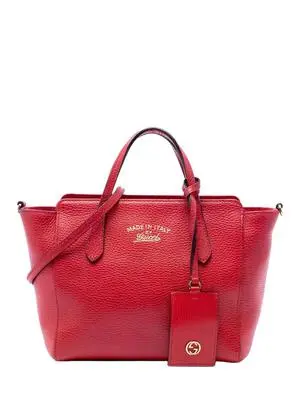 Gucci Mini Calfskin Swing Satchel - Red