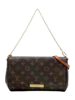 LOUIS VUITTON Monogram Favorite Mm Satchel - Brown