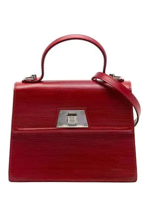 LOUIS VUITTON Epi Sevigne Satchel - Red