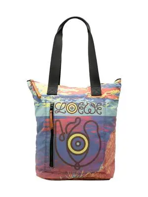 Loewe Eye Nature Printed Nylon Tote Bag - Multicolour