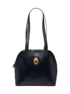 DIOR Christian Dior Leather Logo Shoulder Bag