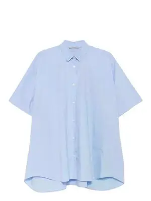 Dusan Short-sleeve Button-down Shirt - Blue