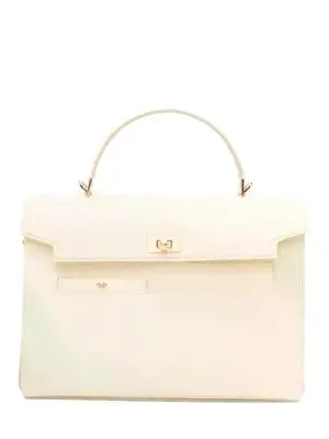 ANYA HINDMARCH Anya Hindmarch Twist-Lock Top-Handle Tote Bag Neutrals