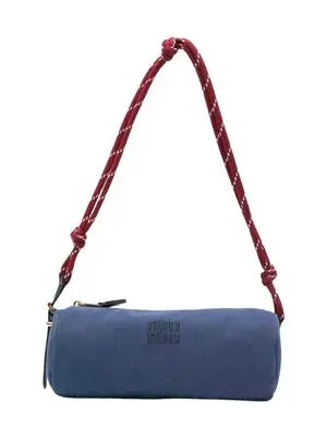 Miu Miu Gabardine Shoulder Bag - Blue