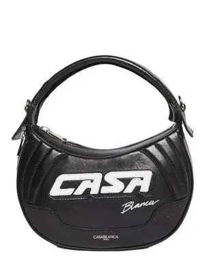 Casablanca Biker Logo-print Shoulder Bag - Black