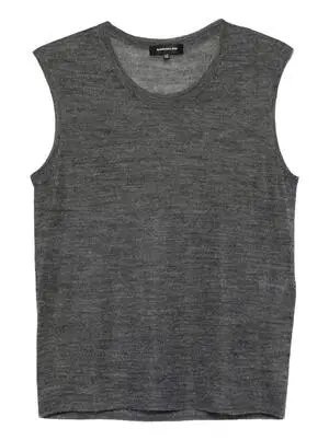 Barbara Bui Sleeveless Crew Neck Vest - Grey
