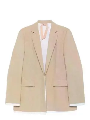 N°21 Layered Effect Blazer - Neutrals