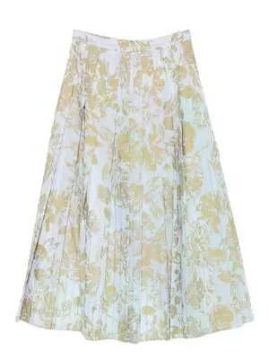 Antonio Marras Antonio Marras Floral Print Pleated Midi Skirt Blue