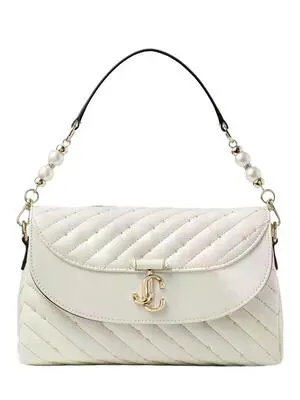 JIMMY CHOO Curve Top Handle Shoulder Bag - Neutrals