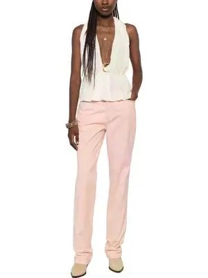 Roberto Cavalli 2000s Logo Patch Trousers - Pink