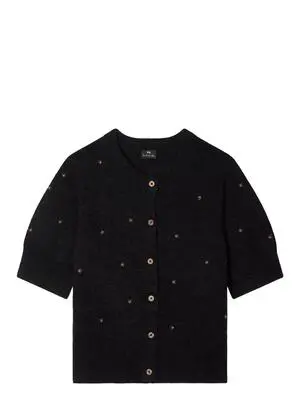 Paul Smith Embroidered Cardigan - Black