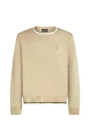 Karl Lagerfeld Logo-embroidered Sweatshirt - Neutrals