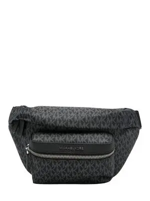 Michael Kors Logo Print Belt Bag - Black