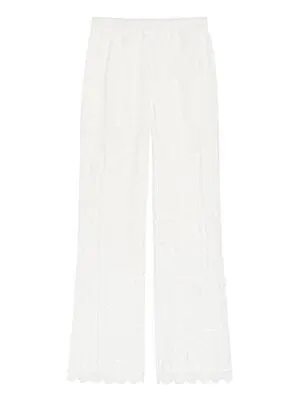 Zimmermann Embroidered Lace Trousers - Ivory