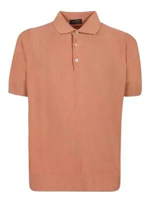 DELL'OGLIO Short-sleeve Polo Shirt - Orange