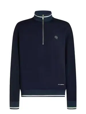Karl Lagerfeld Quarter-zip Sweatshirt - Blue