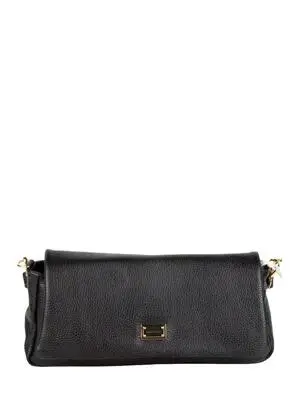 MARC ELLIS Logo Plaque Clutch Bag - Black
