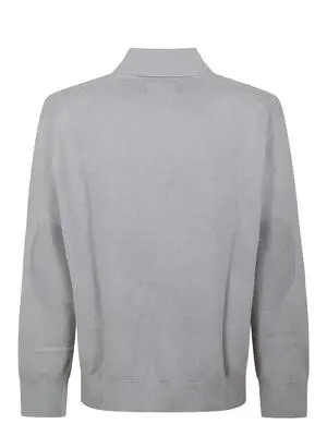 Guest In Residence Allday Long-sleeve Polo Sweater - Grey