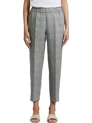 Peserico Checked Trousers - Grey