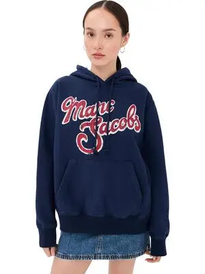 Marc Jacobs Logo Hoodie - Navy Multi