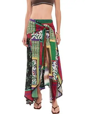 SIEDRES Patchwork Maxi Skirt - Multi