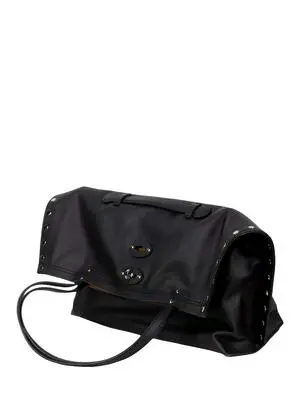 ZANELLATO Medium A'spasso Leather Tote Bag - Black