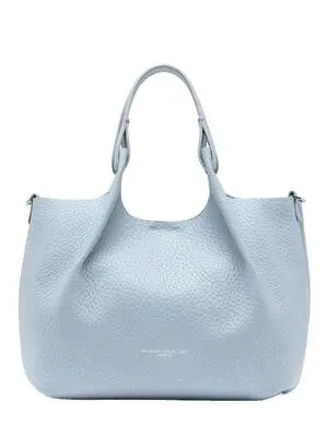 GIANNI CHIARINI Textured Leather Top Handle Bag With Pouch - Oasi