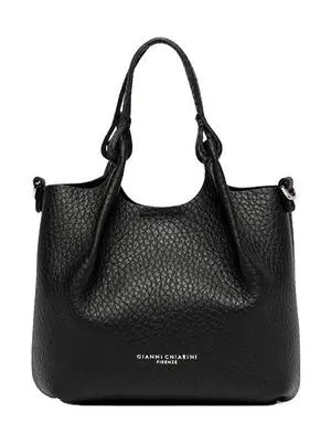 GIANNI CHIARINI Dua Textured Leather Shoulder Bag - Nero