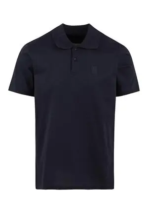 Belstaff Mercerized Cotton Polo Shirt With Phoenix Logo - Dark Ink
