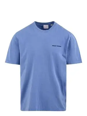 DAILY PAPER UOMO Cotton T-shirt With Rubberized Artwork - Nouvean Navy