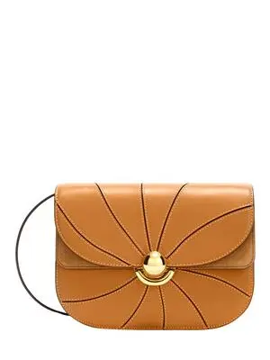 Furla Sfera Small Crossbody Bag In Smooth Calfskin And Suede - Brown