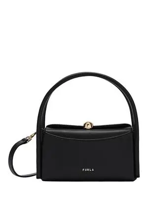 Furla Nicole Mini Top Handle Bag With Sphere Clasp - Nero