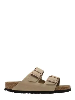 BIRKENSTOCK Birkenstock Unisex Arizona Oiled Leather Sandals With Soft Footbed Tabacco Brown