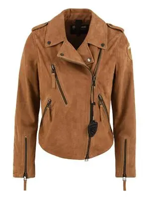 BLAUER. Blauer Suede Leather Jacket