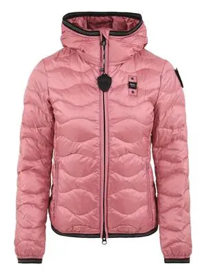 BLAUER. Padded Hooded Down Jacket - Pink