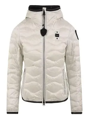 BLAUER. Down Puffer Jacket - Bianco Neve