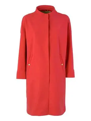 Herno Herno Long Sleeve Stand Collar Coat Red