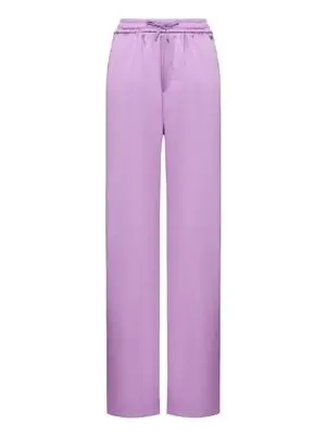 Herno Herno High Waist Palazzo Pants Purple